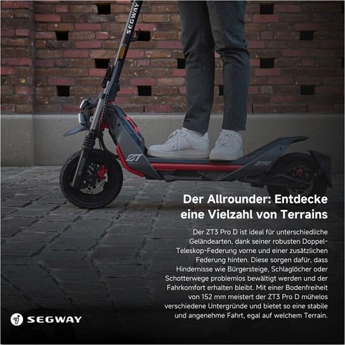Ninebot by Segway eKickScooter ZT3 Pro D (rot) - Berlet Technikerleben