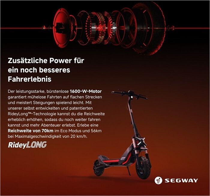 Ninebot by Segway eKickScooter ZT3 Pro D (rot) - Berlet Technikerleben